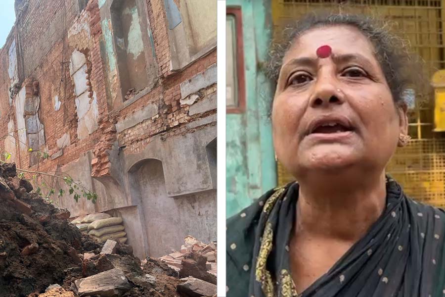 রোজ রাঁধেন ১৮ কেজির ভাত, শতাধিক পশুর পাত পড়ে, বৌবাজারে ভেঙে পড়া বাড়ি ...